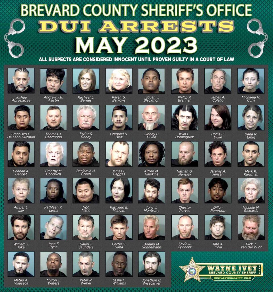 May 2023 DUI Arrests in Brevard County: Arrive Alive, Don’t Drink and ...