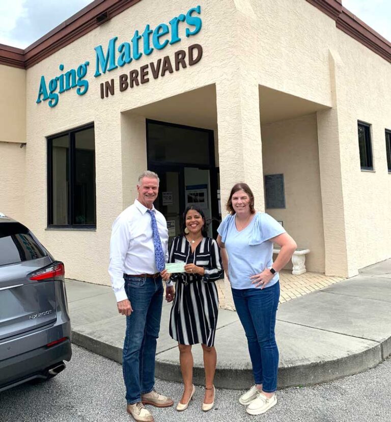Pineapple Cove Donation Supports Aging Matters in Brevard Urgent ...