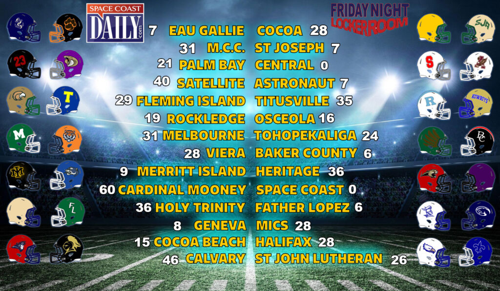 PREP FOOTBALL WEEK 5 SCOREBOARD: Heritage Cruises Past Merritt Island ...
