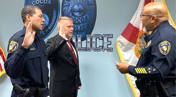 Public Service Cocoa Police Department Swears In New Police Lieutenant