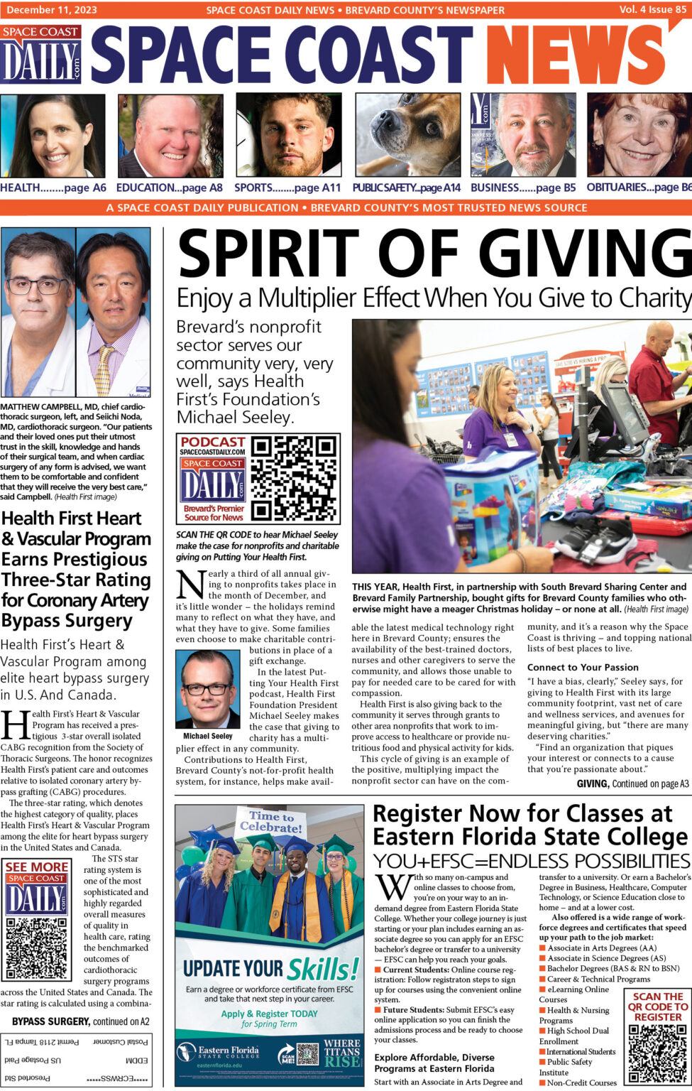 HOT OFF THE PRESS! December 11, 2023 Space Coast Daily News – Brevard ...