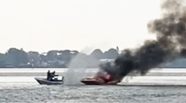 Brevard Fire Station 42 Crews Extinguish Boat Fire On Banana River Off ...