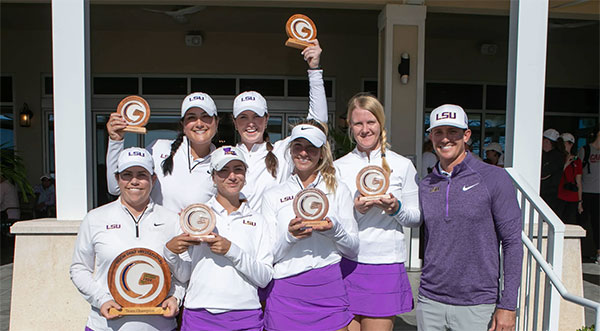 WATCH: LSU Takes First Place at Moon Golf Invitational Hosted at ...