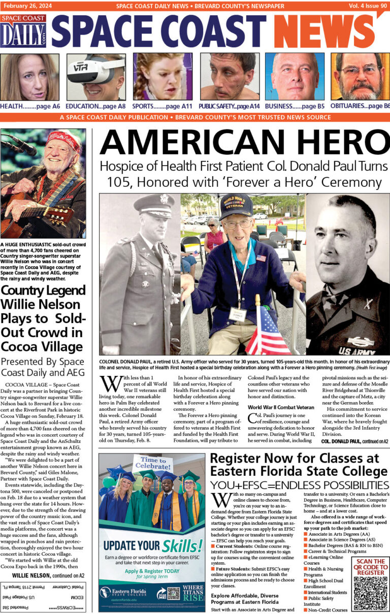 HOT OFF THE PRESS! February 26, 2024 Space Coast Daily News – Brevard ...