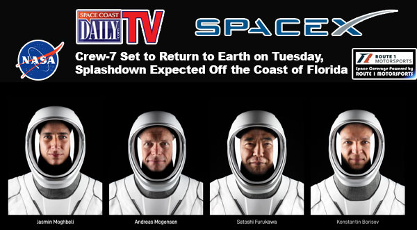 Crew-7 Set to Return to Earth on Tuesday, Splashdown Expected Off the Coast of Florida - Space ...