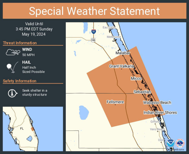WEATHER ALERT: Special Weather Statement Issued for Malabar, Grant ...