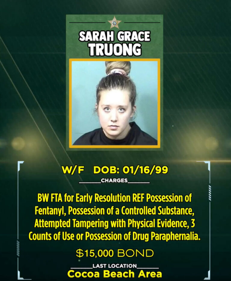 WHEEL OF FUGITIVE: Brevard Sheriff’s Office Names Sarah Truong ...