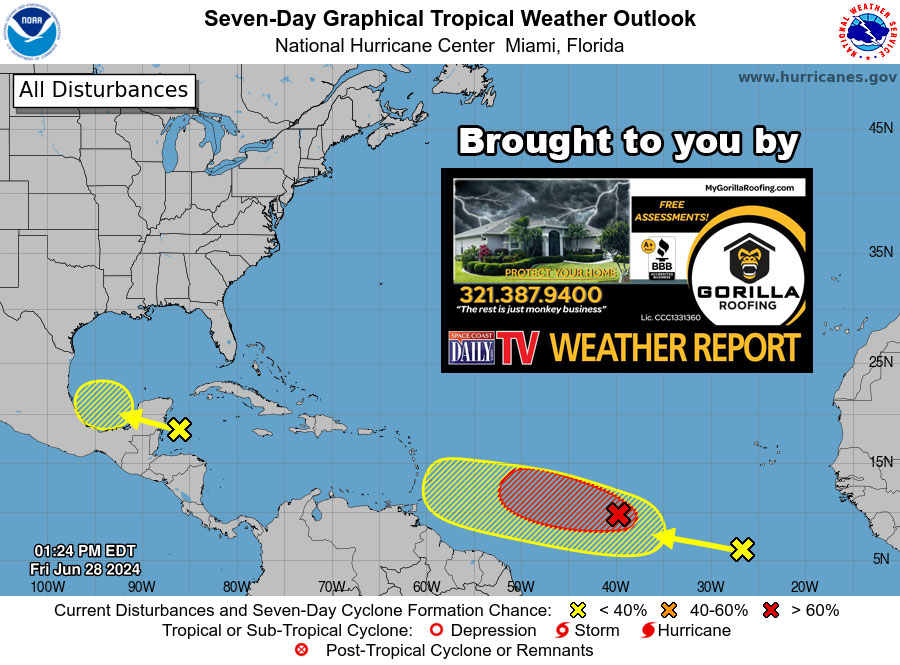 National Hurricane Center Closely Monitors 'Beryl' in Atlantic ...