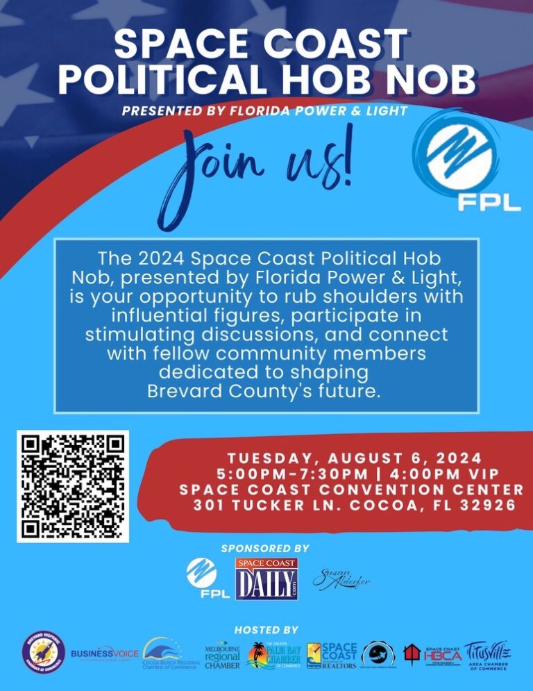 Space Coast Gears Up for 2024 Political Hobnob at Space Coast Convention Center Aug. 6 - Space ...