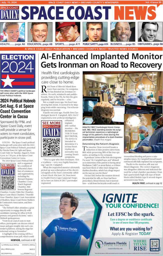HOT OFF THE PRESS! July 15, 2024 Space Coast Daily News – Brevard ...