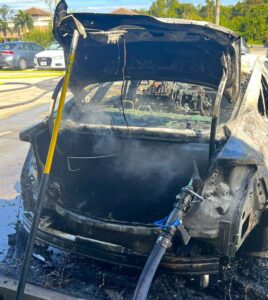 Multiple Brevard Fire Rescue Units Extinguish Hybrid Electric Vehicle ...