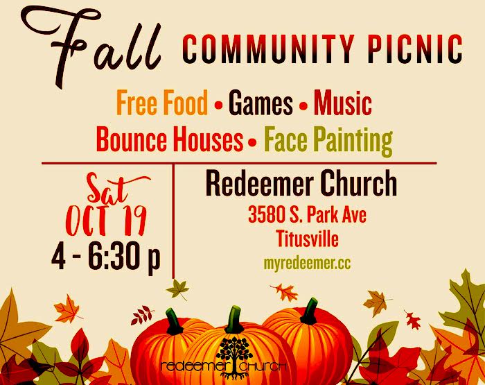 Redeemer Church in Titusville to Host Annual Fall Community Picnic ...