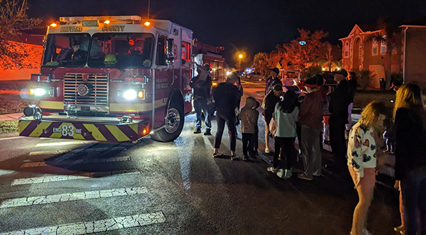 Santa Sighting Aboard Brevard County Fire Rescue Engine Just Before ...