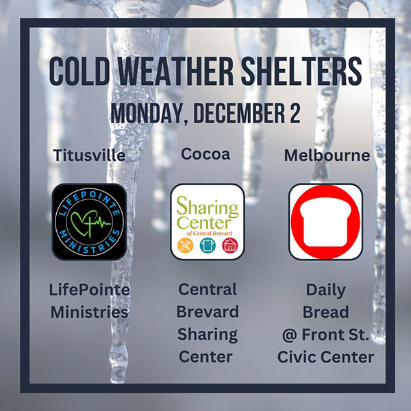 Cold Weather Shelters Open Across Brevard County as Cold Temperatures ...