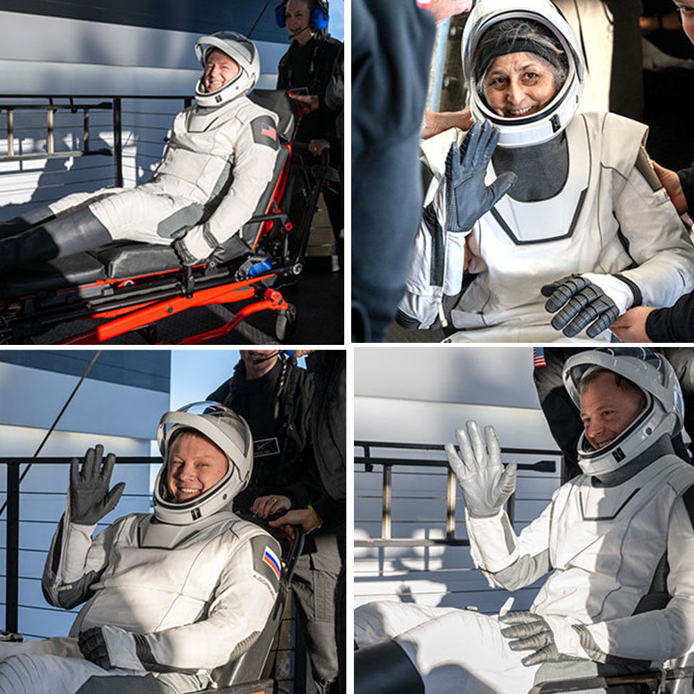 PHOTO GALLERY: SpaceX Crew-9 Astronauts Return to Earth After Splashdown in the Gulf of America ...