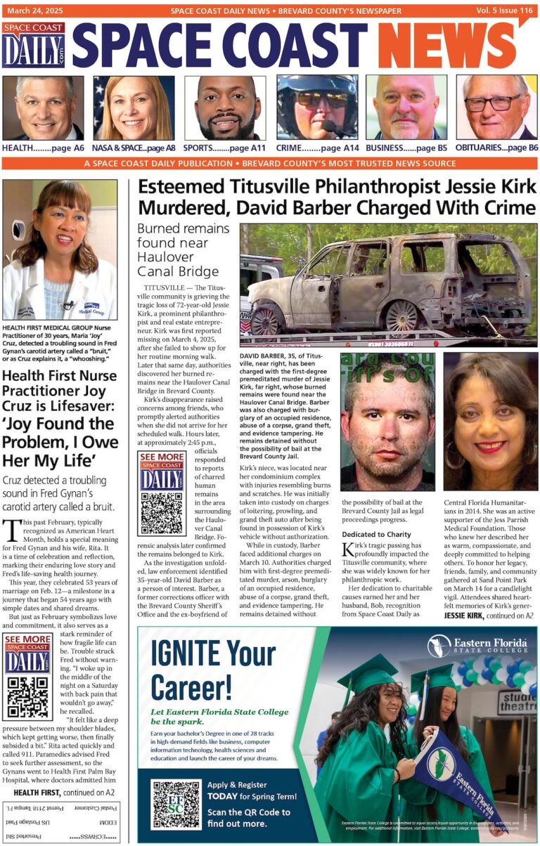 HOT OFF THE PRESS! March 24, 2025 Space Coast Daily News – Brevard ...
