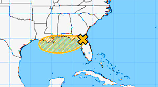 Tropical Disturbance System on Florida's Gulf Carries 40% Cyclone ...