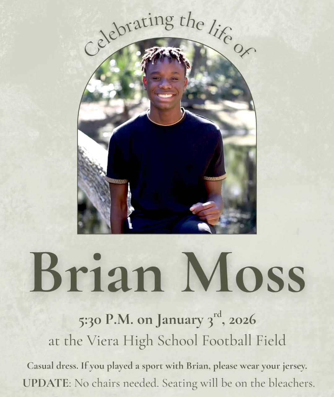 Brian Moss, 16, Viera Hawks Football Player, to Be Remembered Saturday ...